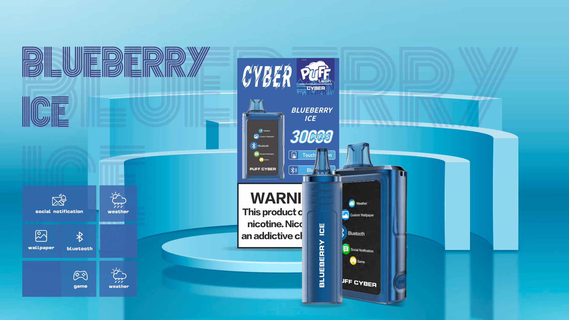 PUFF CYBER - BLUEBERRY ICE