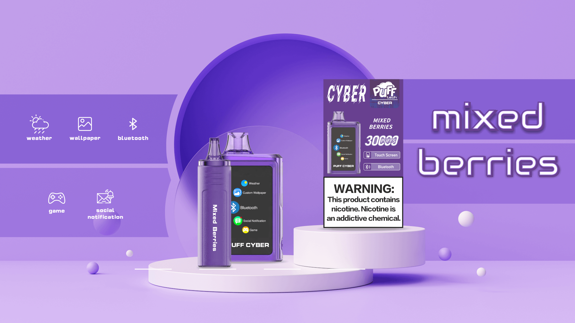 PUFF CYBER - MIXED BERRIES