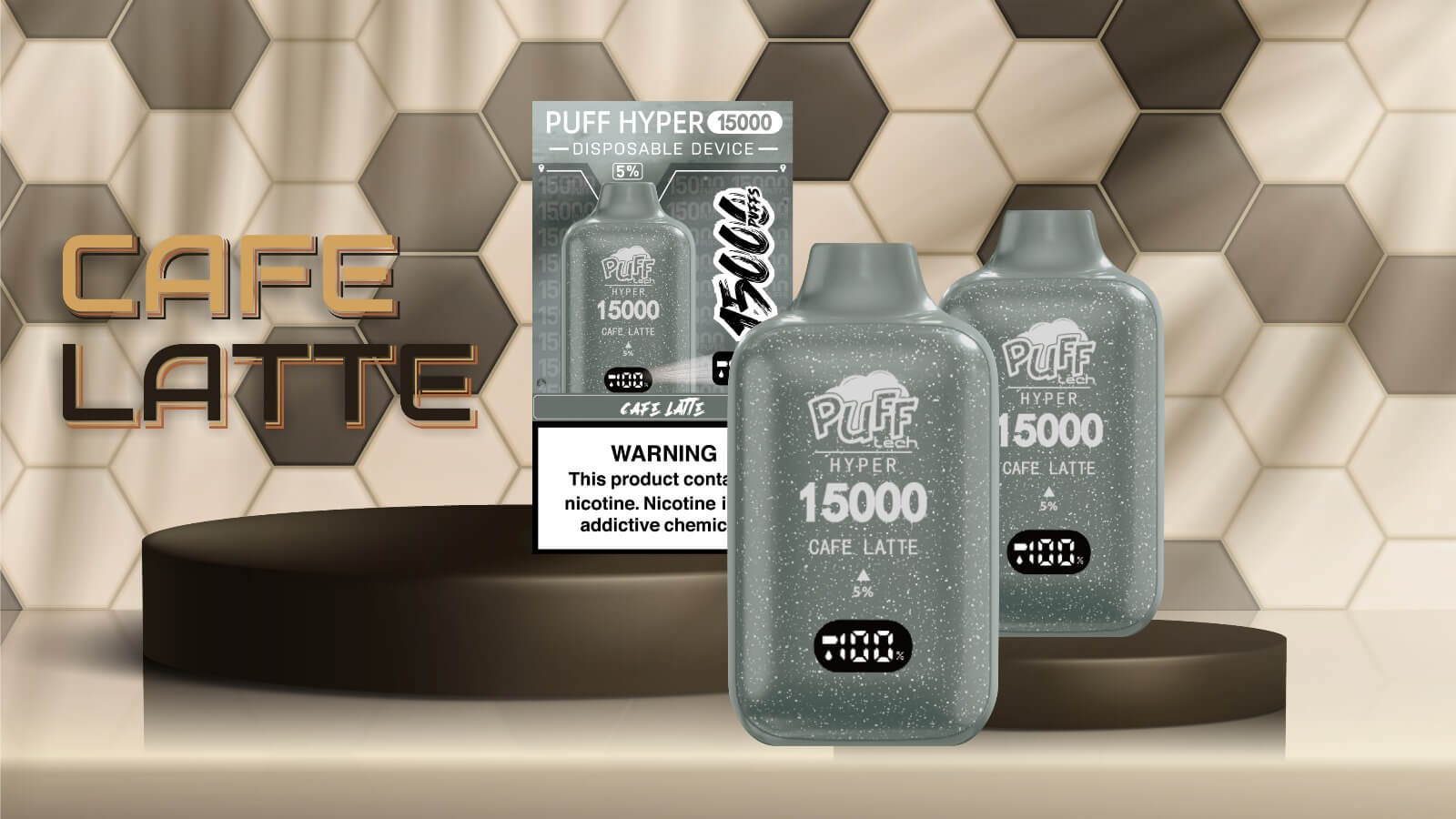 Puff Hyper - Cafe Latte