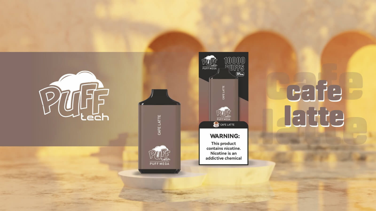 Puff Mega Cafe Latte - PUFF TECH