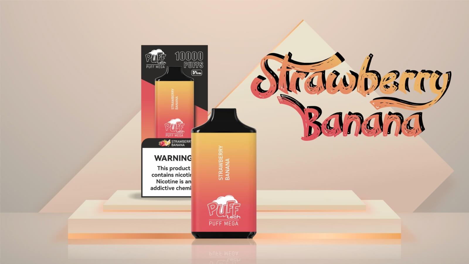 Puff Mega Strawberry Banana - PUFF TECH